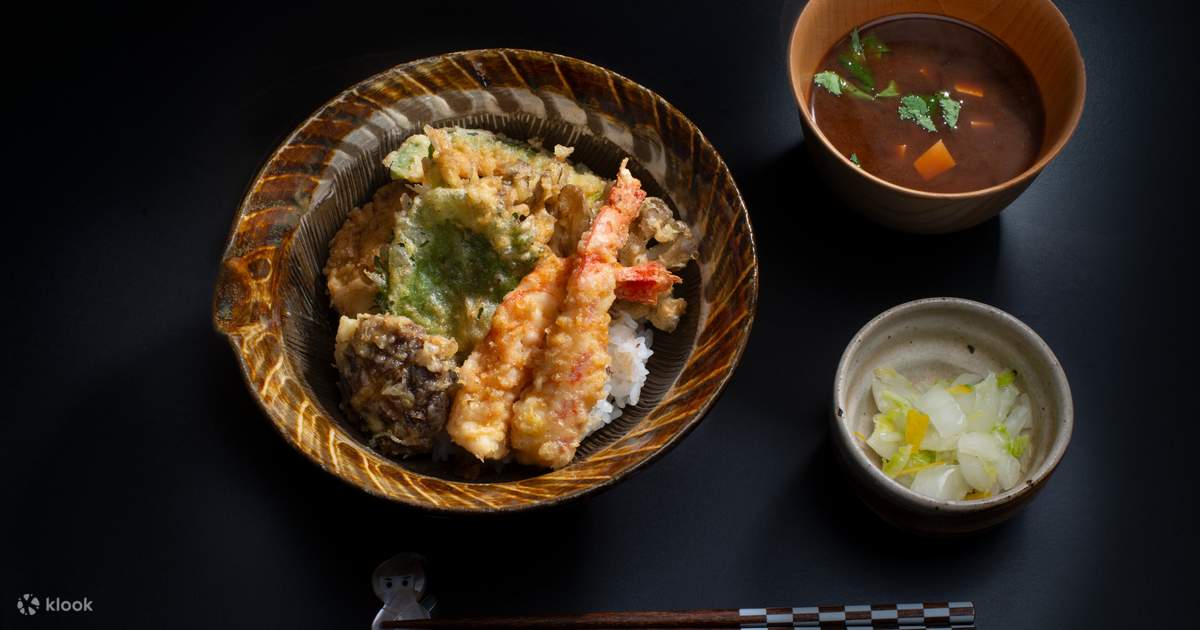 2 Setengah Jam Bergabung di Kelas Osaka dengan Kelas Memasak Donburi Tempura Renyah & sup Miso ...